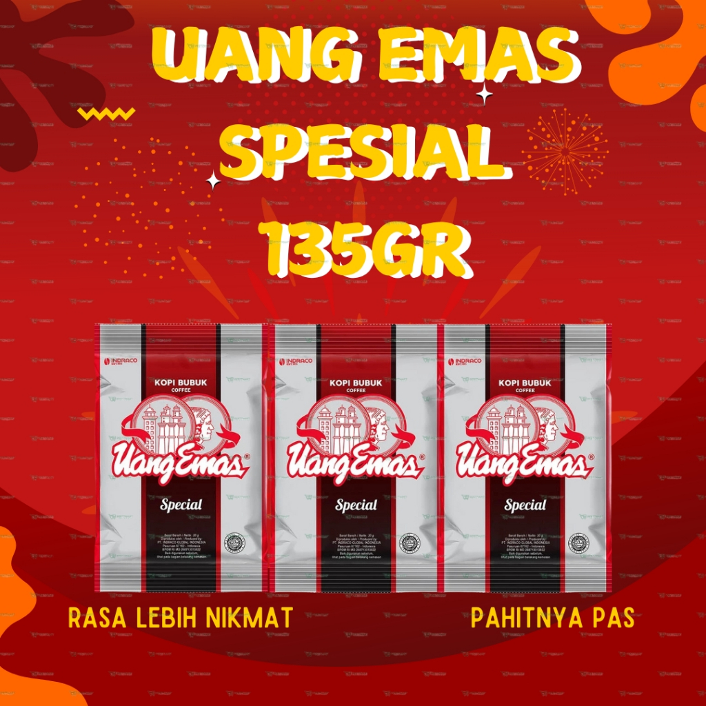 Jual UANG EMAS SPESIAL 120GR | KOPI HITAM KOPI EKONOMIS | Shopee Indonesia