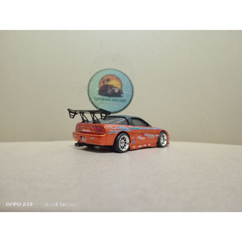 Jual hot wheels nissan 180sx custom fnf tokyo drift (night drift ...