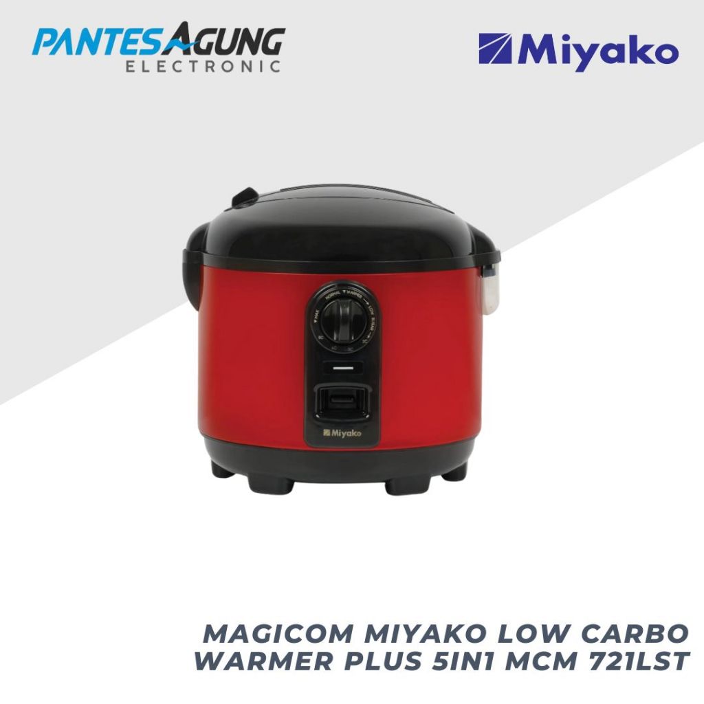 Jual MAGICOM MIYAKO LOW CARBO WARMER PLUS 5IN1 MCM 721LST | Shopee ...
