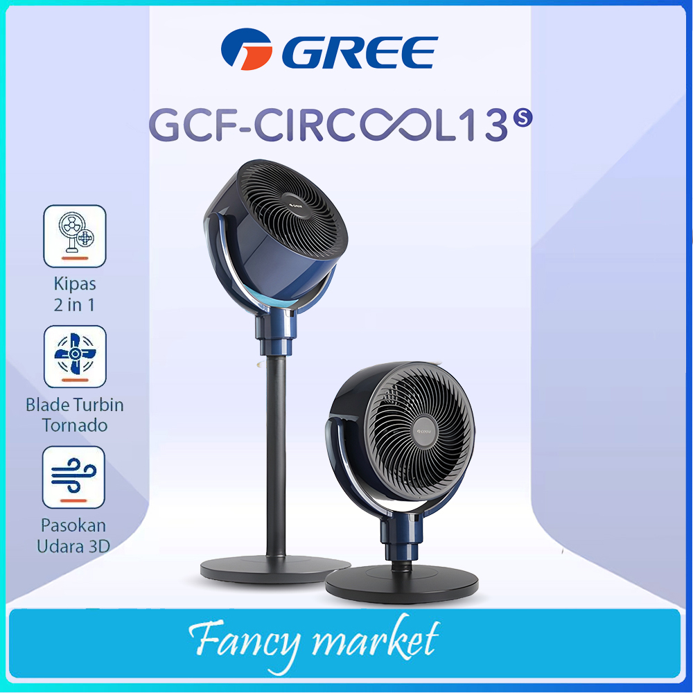 Jual GREE GCF-CIRCOOL13S Air Circulation Fan Circool Kipas Angin 2 in 1 ...