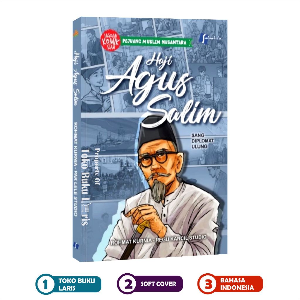 Jual Komik Haji Agus Salim - Sang Diplomat Ulung FULL COLOR Komik Islami Anak Pahlawan Muslim ...