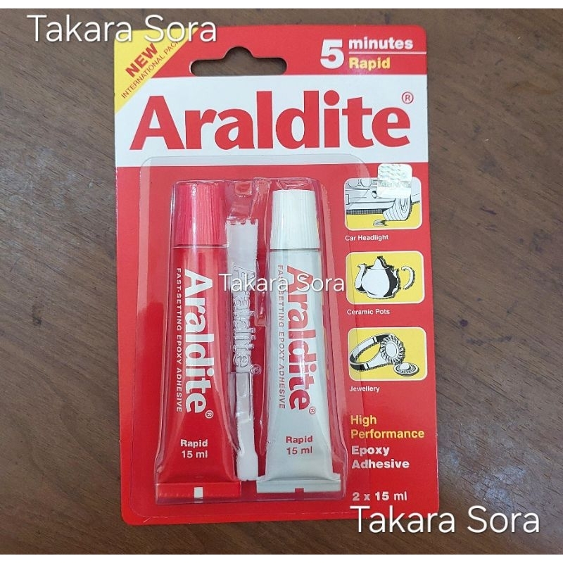 Jual LEM ARALDITE MERAH 5 MENIT / LEM BESI 100% ORIGINAL | Shopee Indonesia