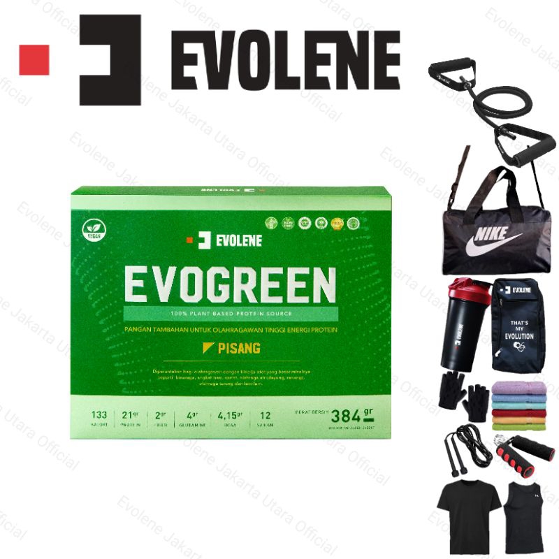 Jual Evolene EVOGREEN Susu Whey Protein Nabati Free laktose untuk diet ...