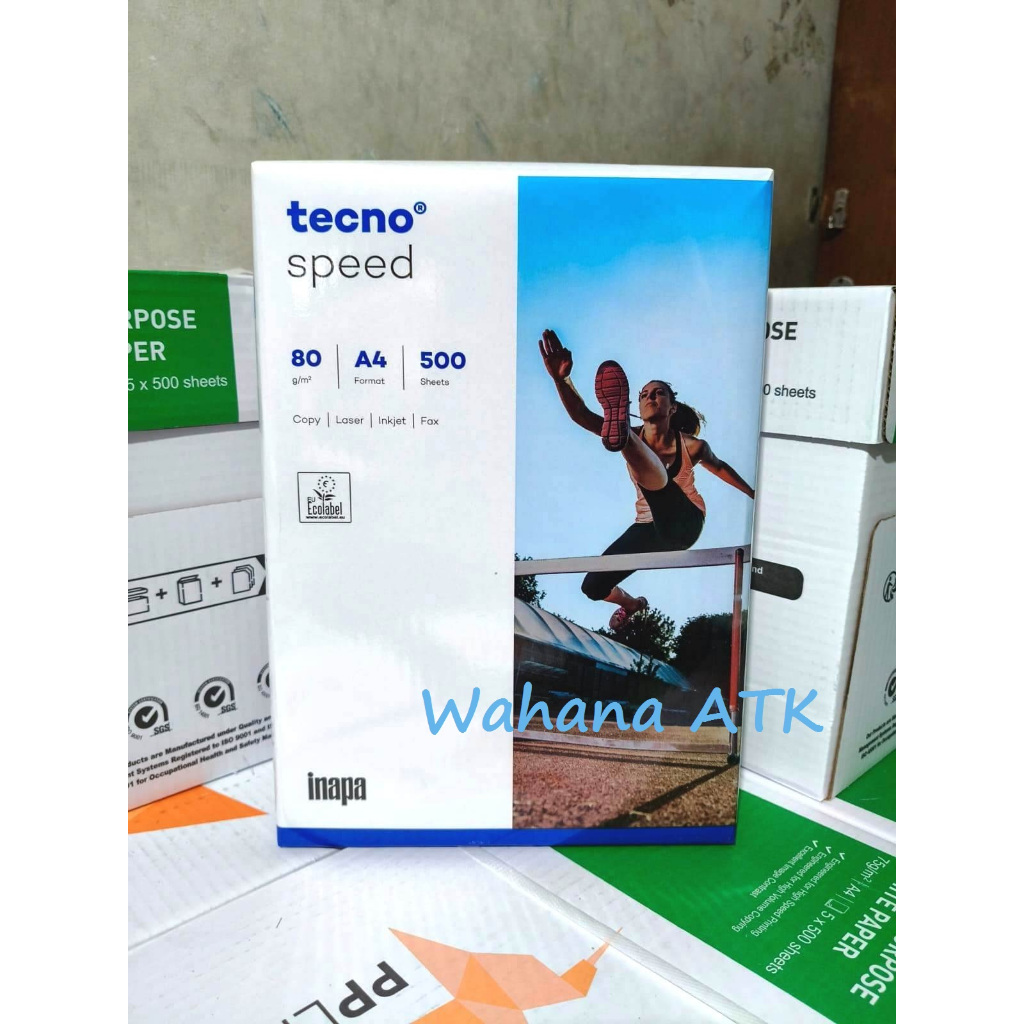 Jual Kertas HVS A4 80 gsm Tecno SPEED - 1 rim | Shopee Indonesia