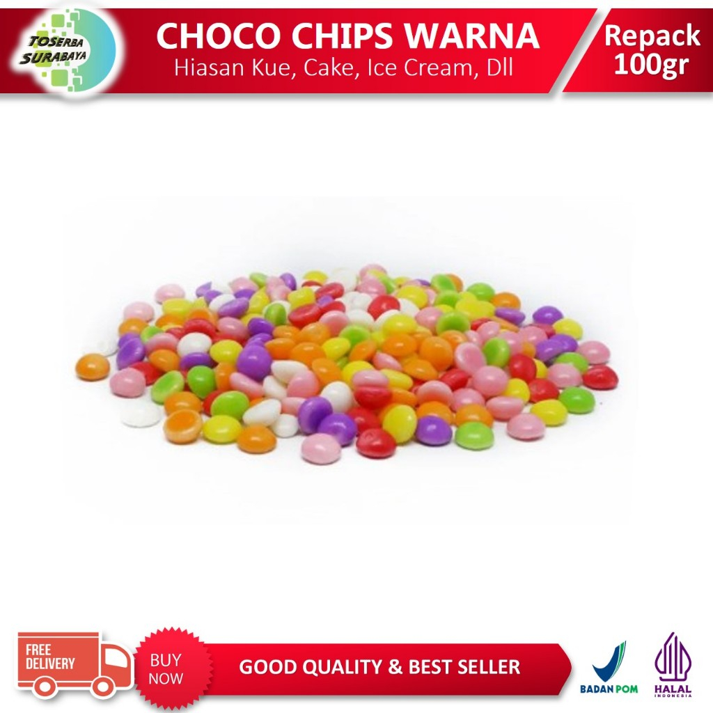 Jual CHOCO CHIPS WARNA L'AGIE / RAINBOW CHIPS Lagie 100gr | Shopee ...