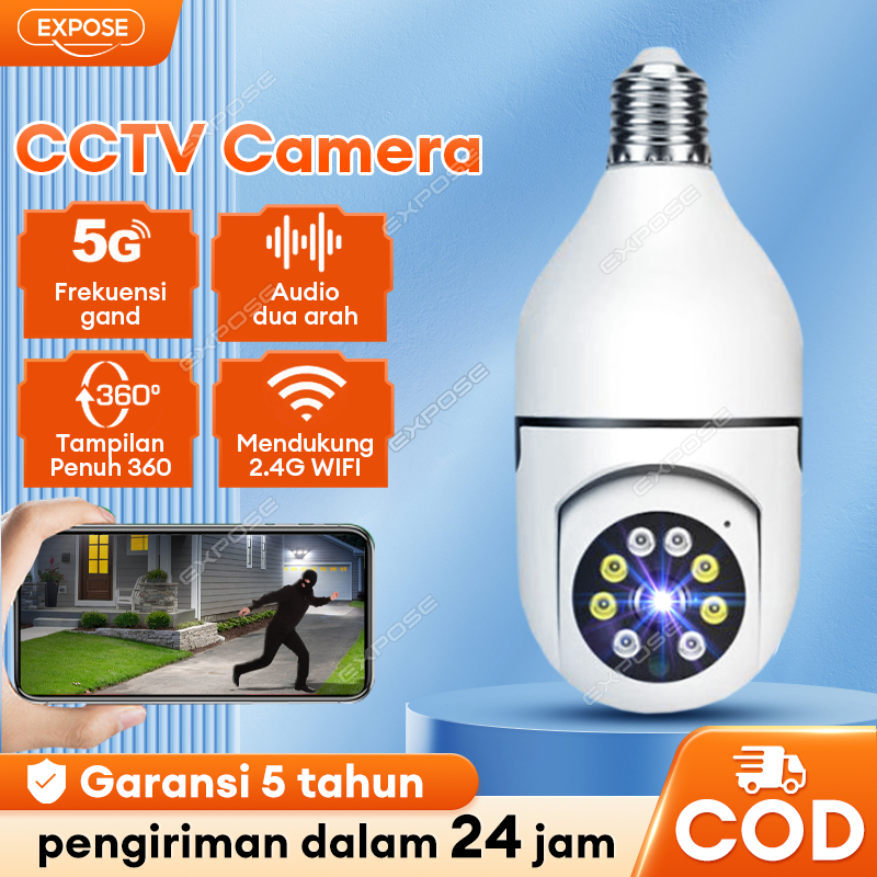Jual CCTV Camera Camera 360° Coverage 1080P HD WiFi APP Remote Security ...
