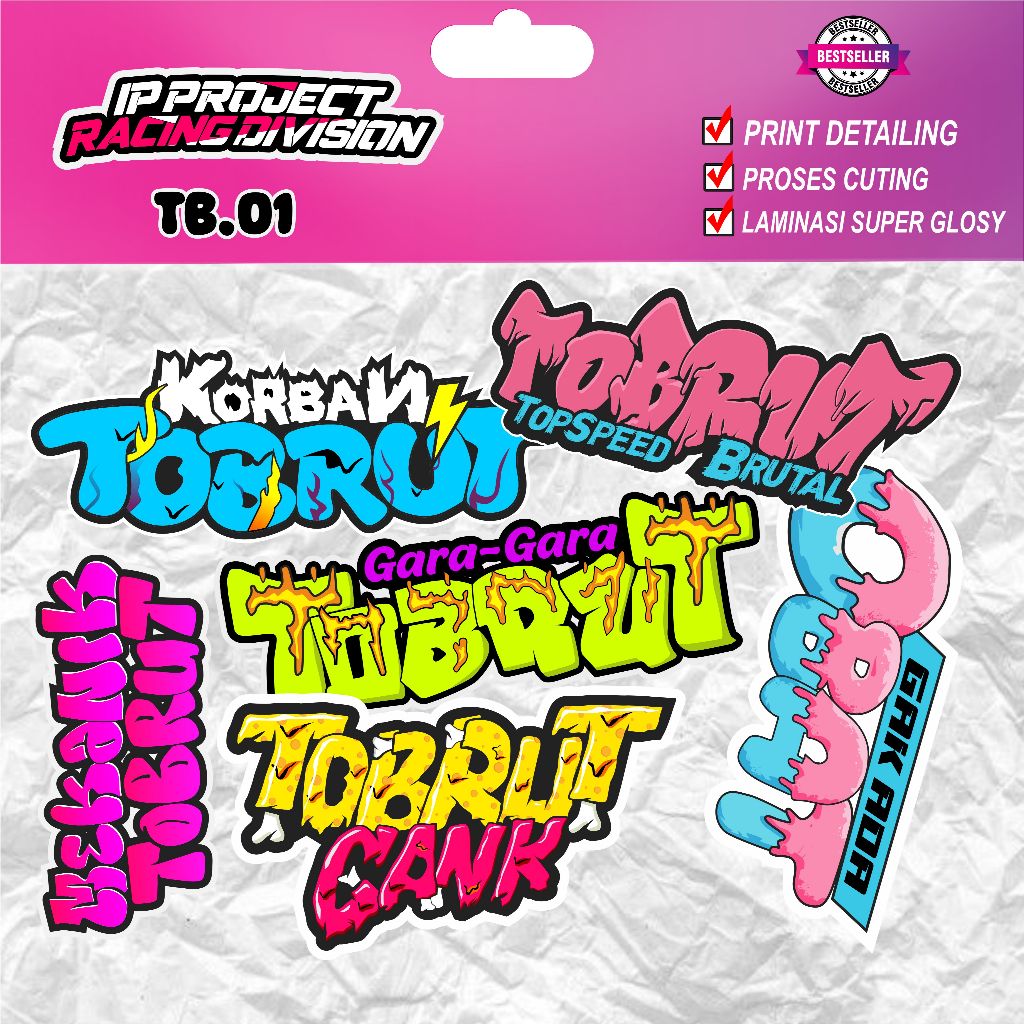 Jual STIKER PACK KATA-KATA VIRAL TOBRUT - IP PROJECT | Shopee Indonesia