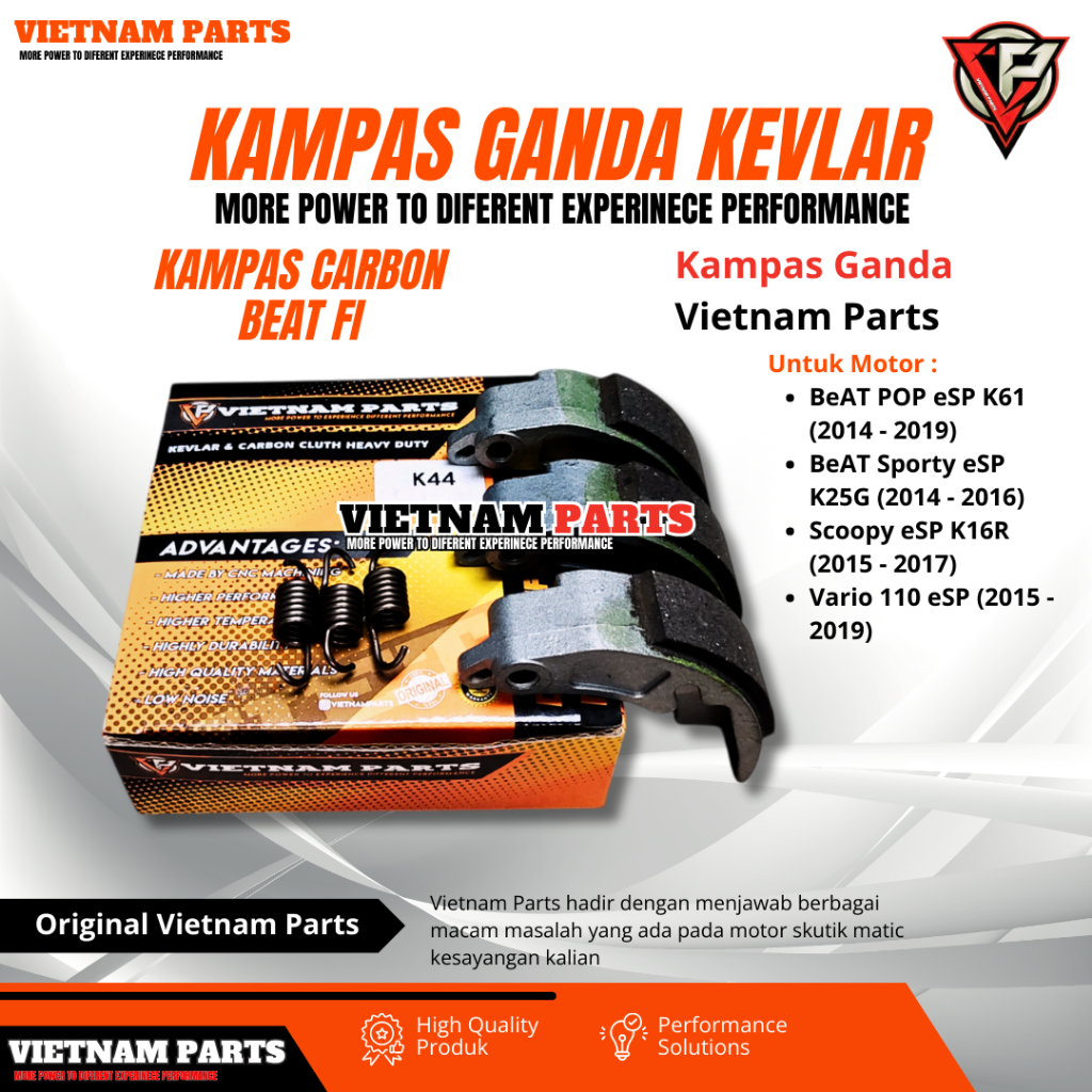 Jual KAMPAS GANDA K44 BEAT SCOPY GENIO KAMPAS KEVLAR BEAT KAMPAS GANDA CARBON BEAT MANGKOK ...