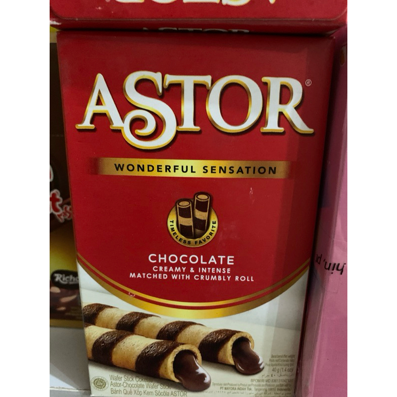 Jual Astor wafer chocolate roll 40gr | Shopee Indonesia