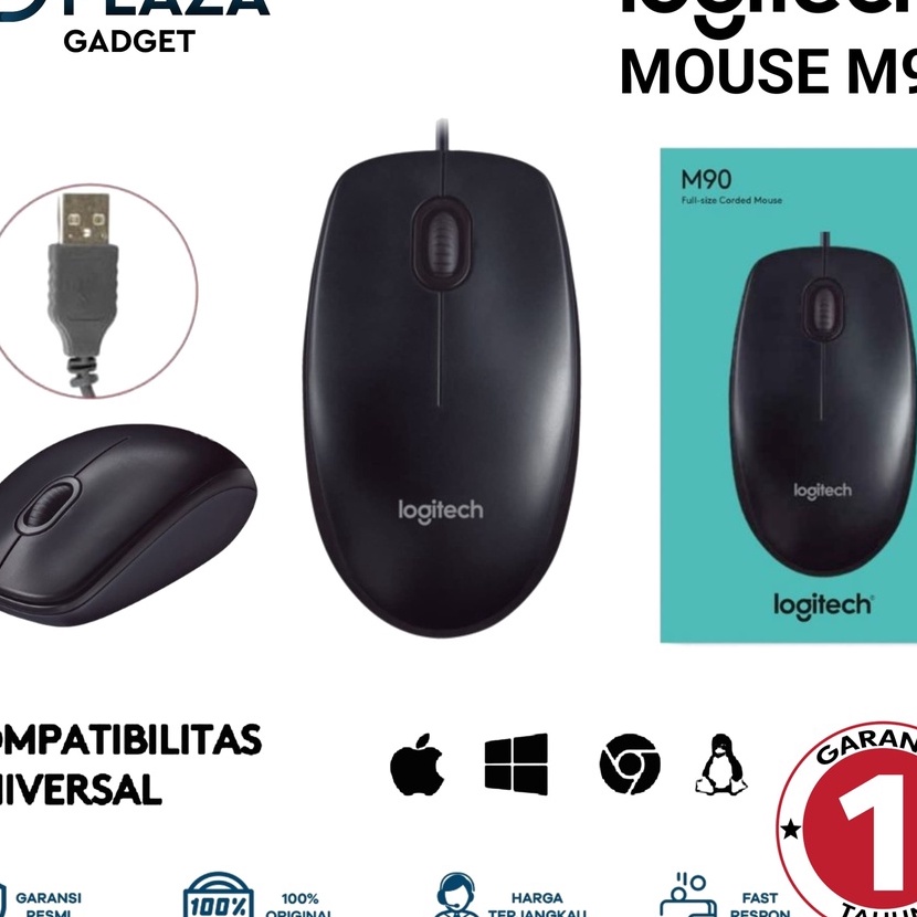 Jual Mega Logitech Mouse M9 Optical USB Orinal Garansi Resmi 1 TAHUN ...