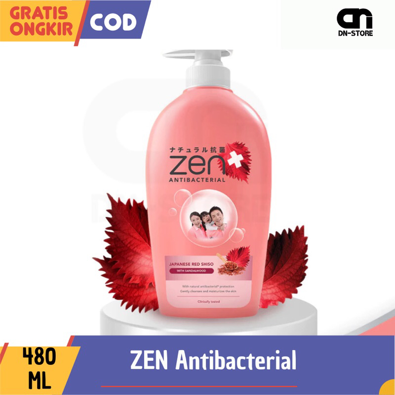 Jual Sabun Mandi Cair Zen Antibacterial Body Wash Japanese Red Shiso ...