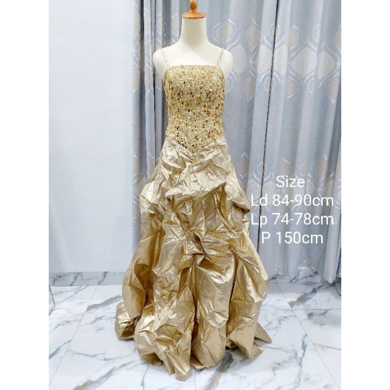 Jual Gaun Unik Pesta Gold | Shopee Indonesia