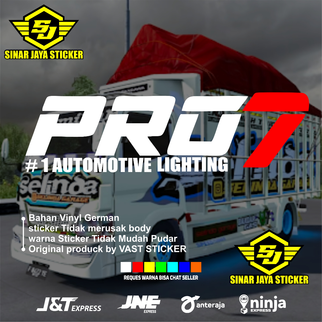Jual STIKER PRO7 AUTOMOTIVE LIGHTING | STIKER PRO7 | STIKER CUTING ...
