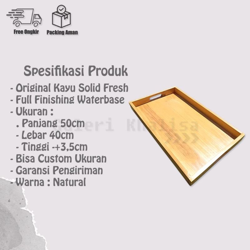 Jual Wooden Tray / NAMPAN kayu PINUS 40x50cm | Shopee Indonesia