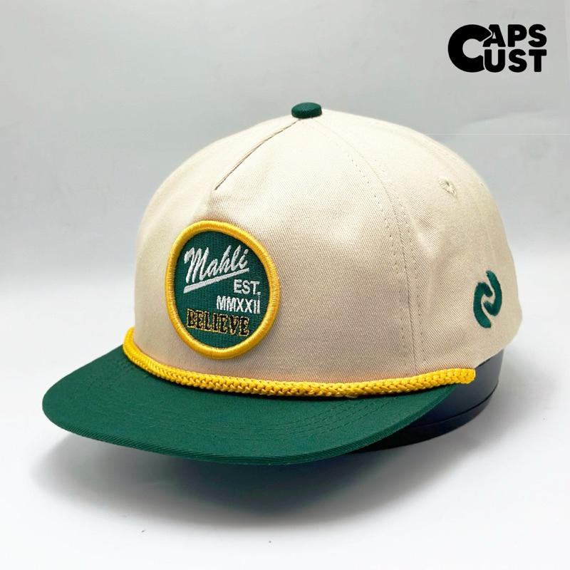 Jual CAPS - TOPI CLASSIC ROPE HAT CAPSCUST CREAM GREEN | Shopee Indonesia