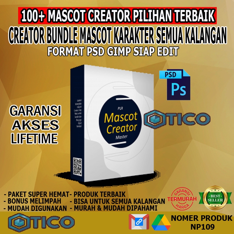 Jual 100+ Mascot Karakter Animasi Untuk Promosi PSD GIMP PLES TUTORIAL ...