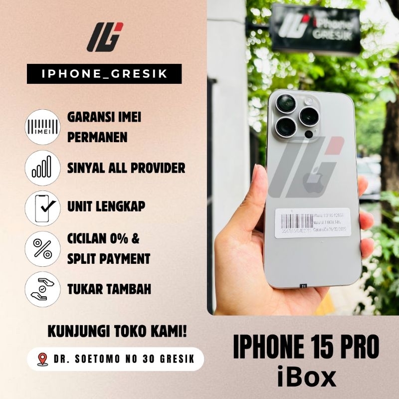 Jual iPhone 15 ProMax 128/256GB EX IBOX GARANSI RESMI INDONESIA Second ...