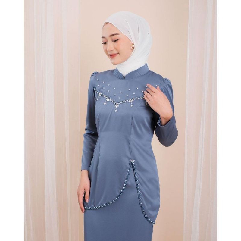 Jual (ADA JUMBO) NEW Oneset Felicia Kurung Melayu Dress Pesta Setelan Wanita Baju Kondangan ...