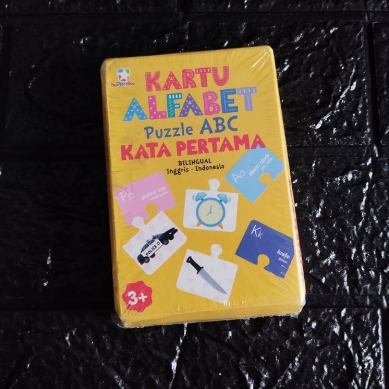 Jual Flashcards Kartu Alfabet puzzle abc kata pertama | Shopee Indonesia
