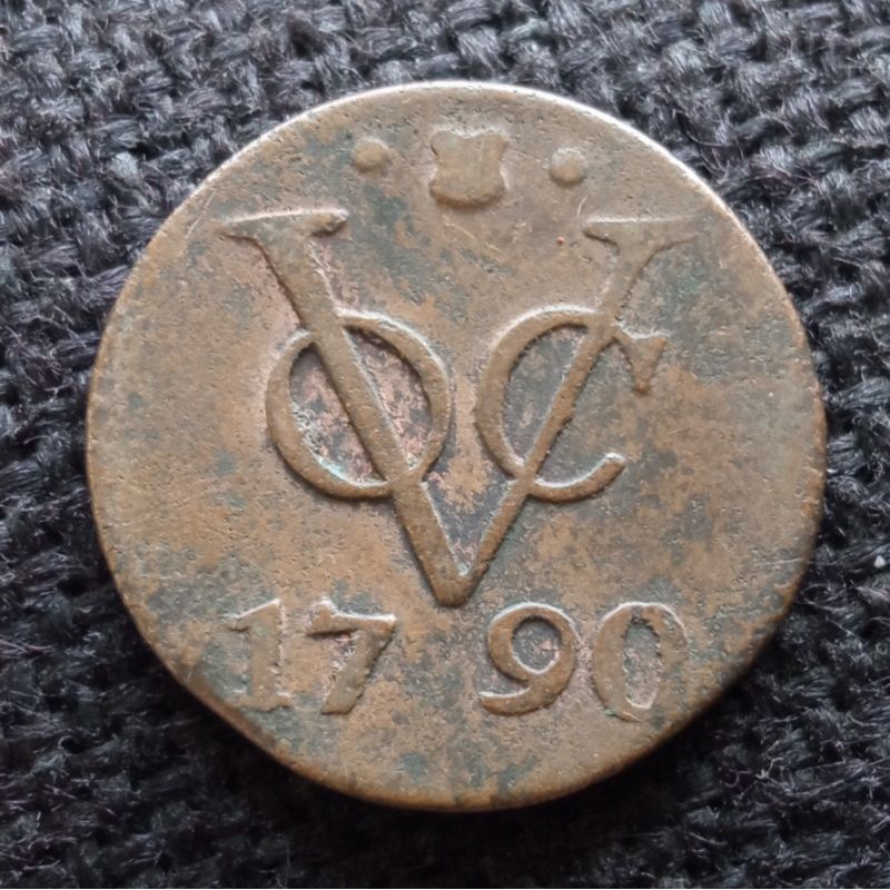 Jual Koin Kuno VOC 1 Duit Utrecth tahun 1790 Kondisi Biasa | uang kuno ...
