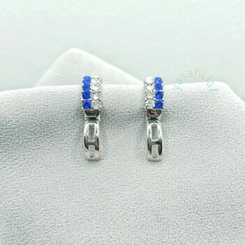 Jual Anting tusuk brand korea mutiara berlian (CC07) | Shopee Indonesia