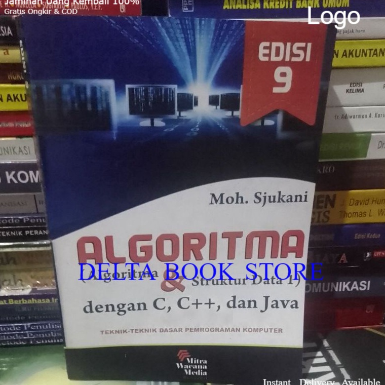 Jual Kode H18g Algoritma Algoritma Dan Struktur Data 1 Dengan C C Dan Java Edisi 9 By Moh