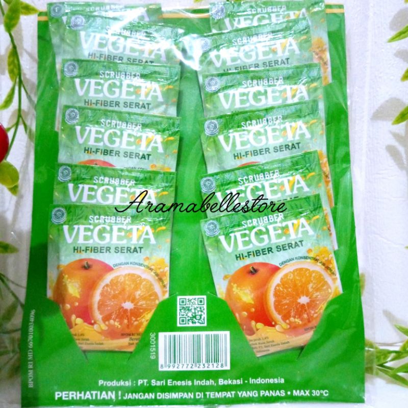 Jual SCRUBBER JERUK vegeta Hi Fiber Serat ED Desember2026 1 LUSIN / 12 ...