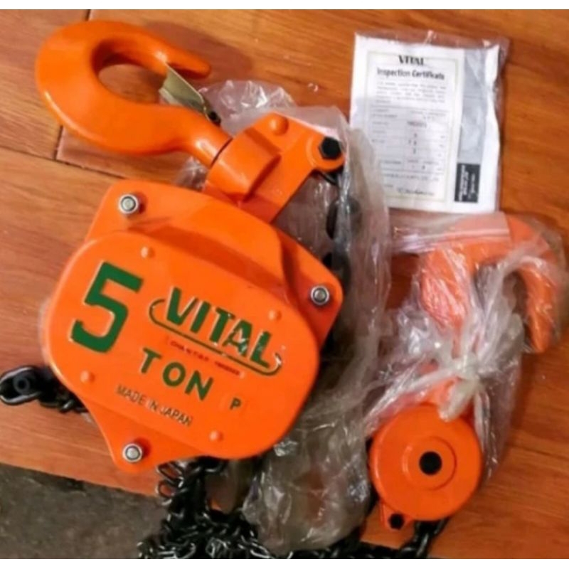 Jual GWS chain block Vital5 tonx 5 meter-chain block manual VITAL JAPAN | Shopee Indonesia