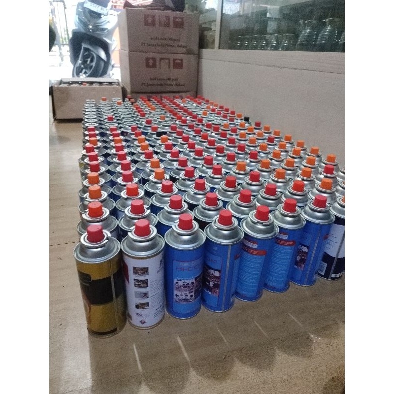 Jual gas PORTABEL refill 3 kaleng (kaleng+ isi + tutup) | Shopee Indonesia