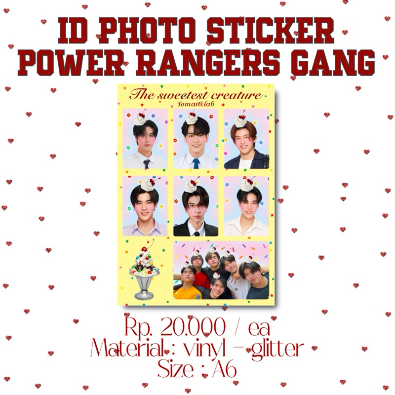 Jual STICKER THAIENTHU POWER RANGER GANG JOONG DUNK POND PHUWIN GEMINI ...