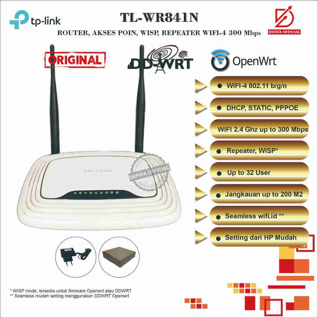Jual Router TP-Link TL-WR841N Openwrt DDWRT WISP Akses Poin Repeater | Shopee Indonesia