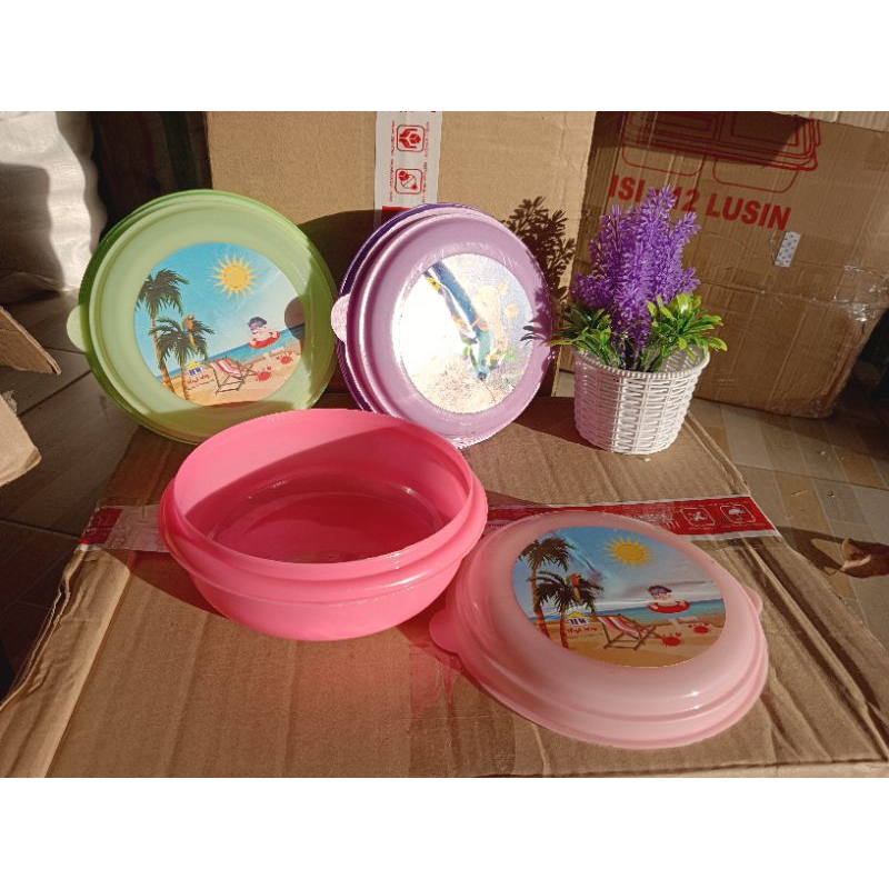 Jual 5078 - Lunch Box Bali Tanpa Sekat Tempat Makan Anak Sekolah Lunch ...