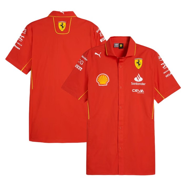 Jual Baju Kemeja F1 Scuderia Ferrari 2024 Team Shirt | Shopee Indonesia