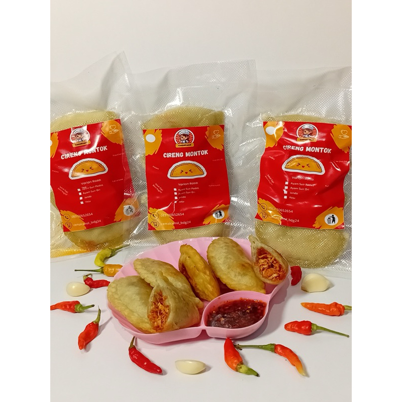 Jual Cireng Isi Ayam Suwir Ori/ Pedas Mercon/Jando/keju || Frozen Free ...