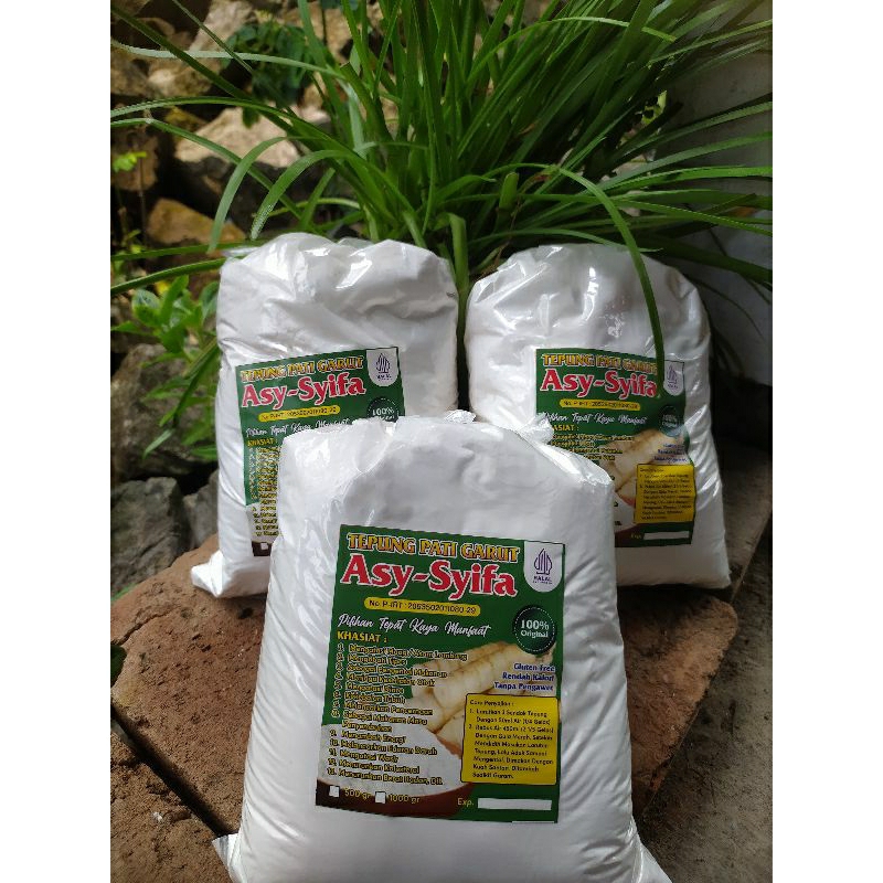 Jual Promo Tepung Pati Garut Irut Halus 1kg 1000gr untuk asam lambung ...