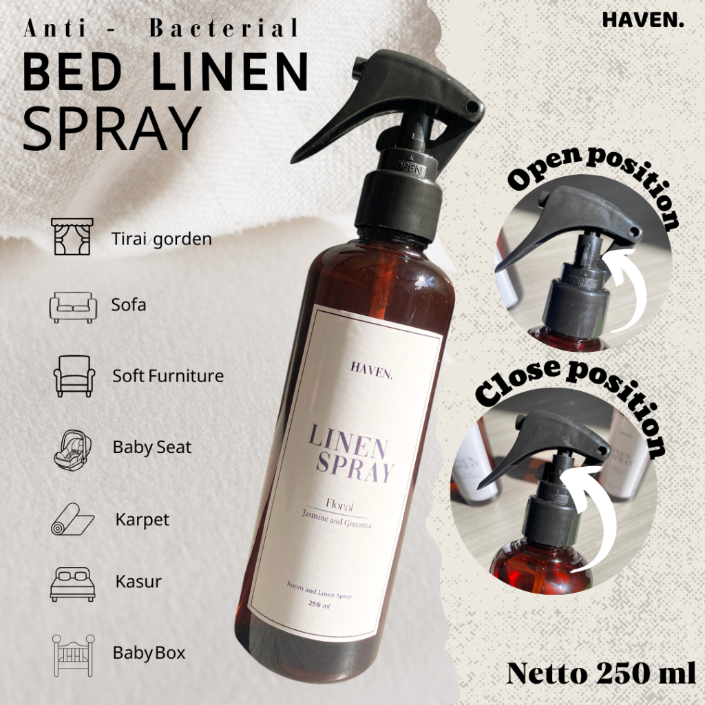 Jual BED LINEN SPRAY ORGANIK 250 ML || SEMPROTAN LINEN ORGANIK PEMBASMI ...