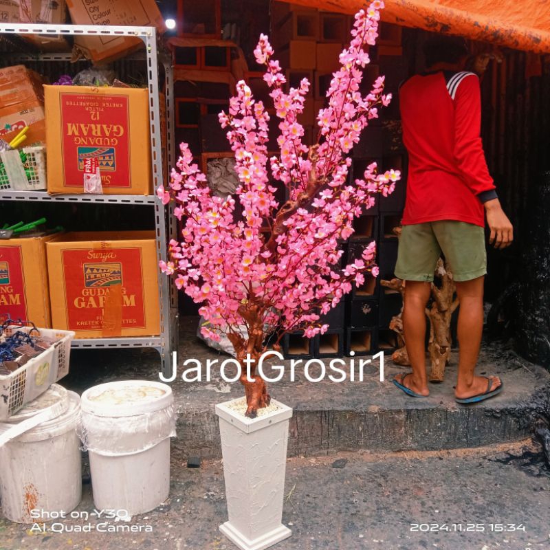 Jual BUNGA HIAS SAKURA TINGGI 150CM // BUNGA HIAS ARTIFICIAL DEKORASI ...