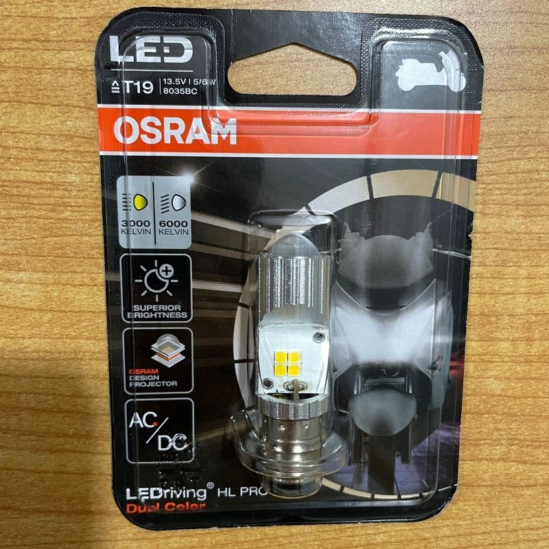 Jual dop depan motor led osram laser ac dc dekat putih jauh kuning dijamin original | Shopee ...