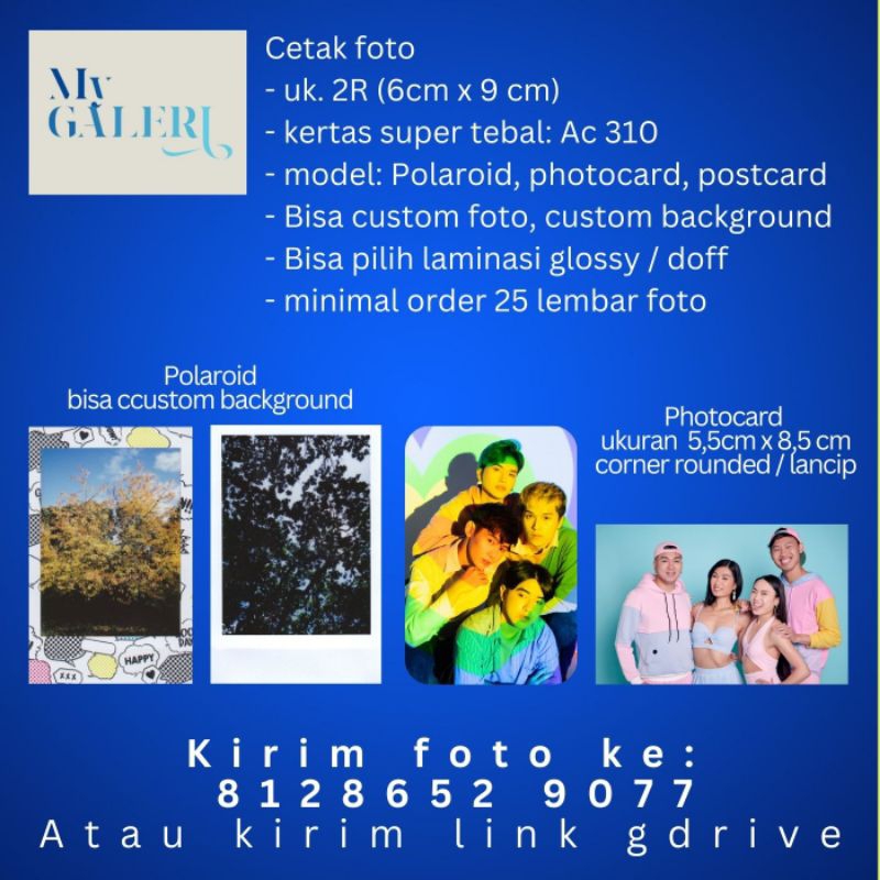 Jual CETAK FOTO AC310 SUPER TEBAL UK.2R & PHOTOCARD | Shopee Indonesia