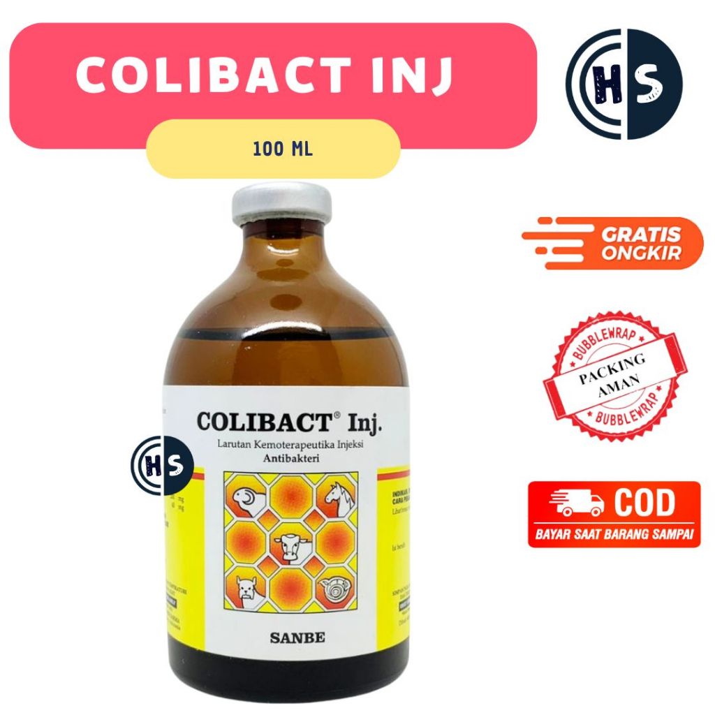 Jual COLIBACT Inj. 100 ML - Obat Antibiotik Diare dan Pernafasan Sapi ...