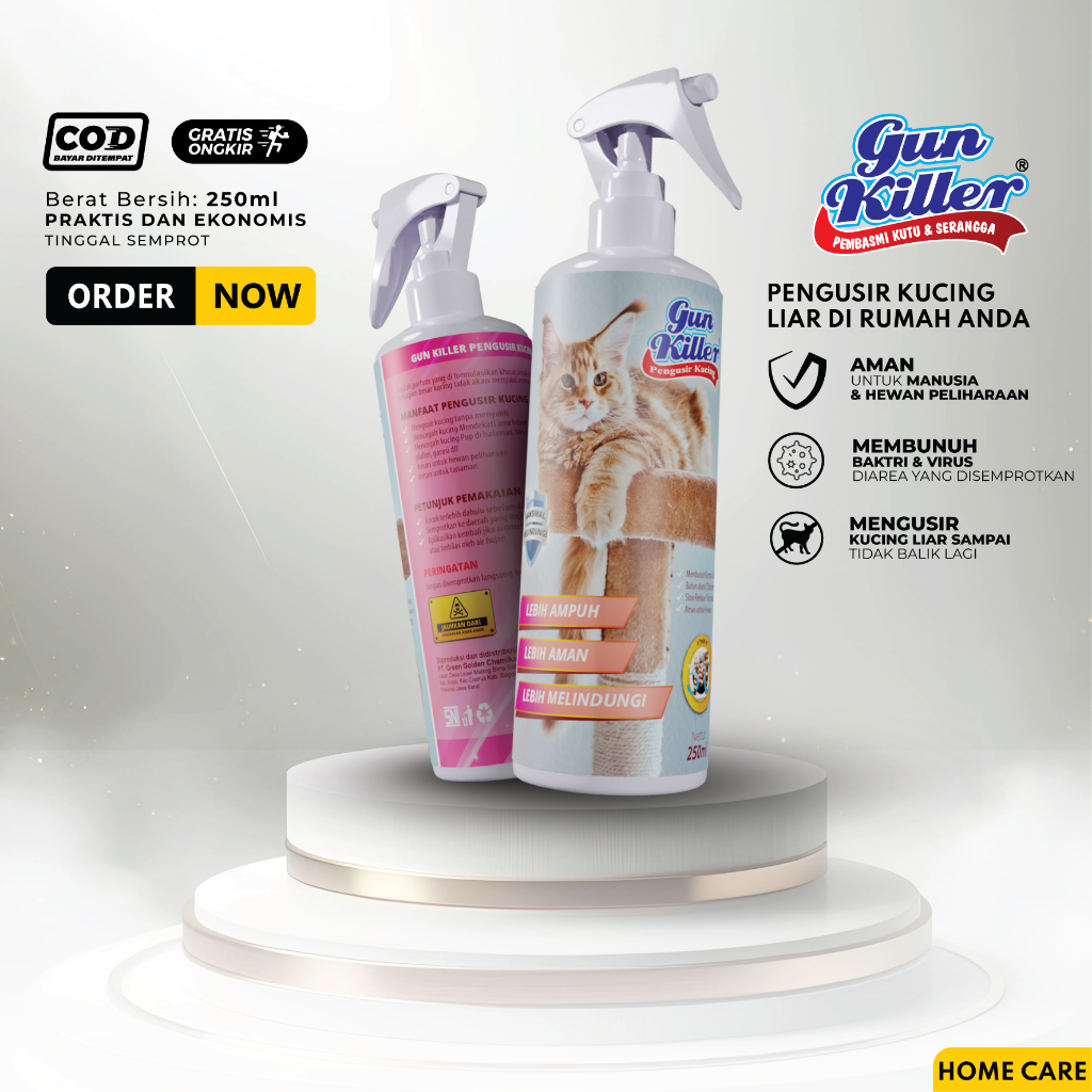 Jual GUN KILLER - Pengusir Kucing Liar Poop Dan Pipis Sembarangan 250ml ...