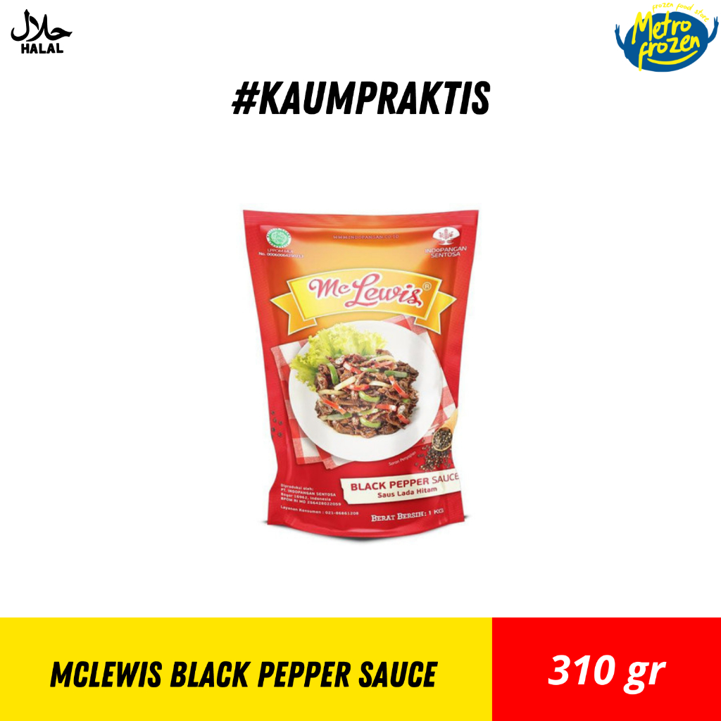 Jual McLewis Black Papper Sauce 310gr | Shopee Indonesia