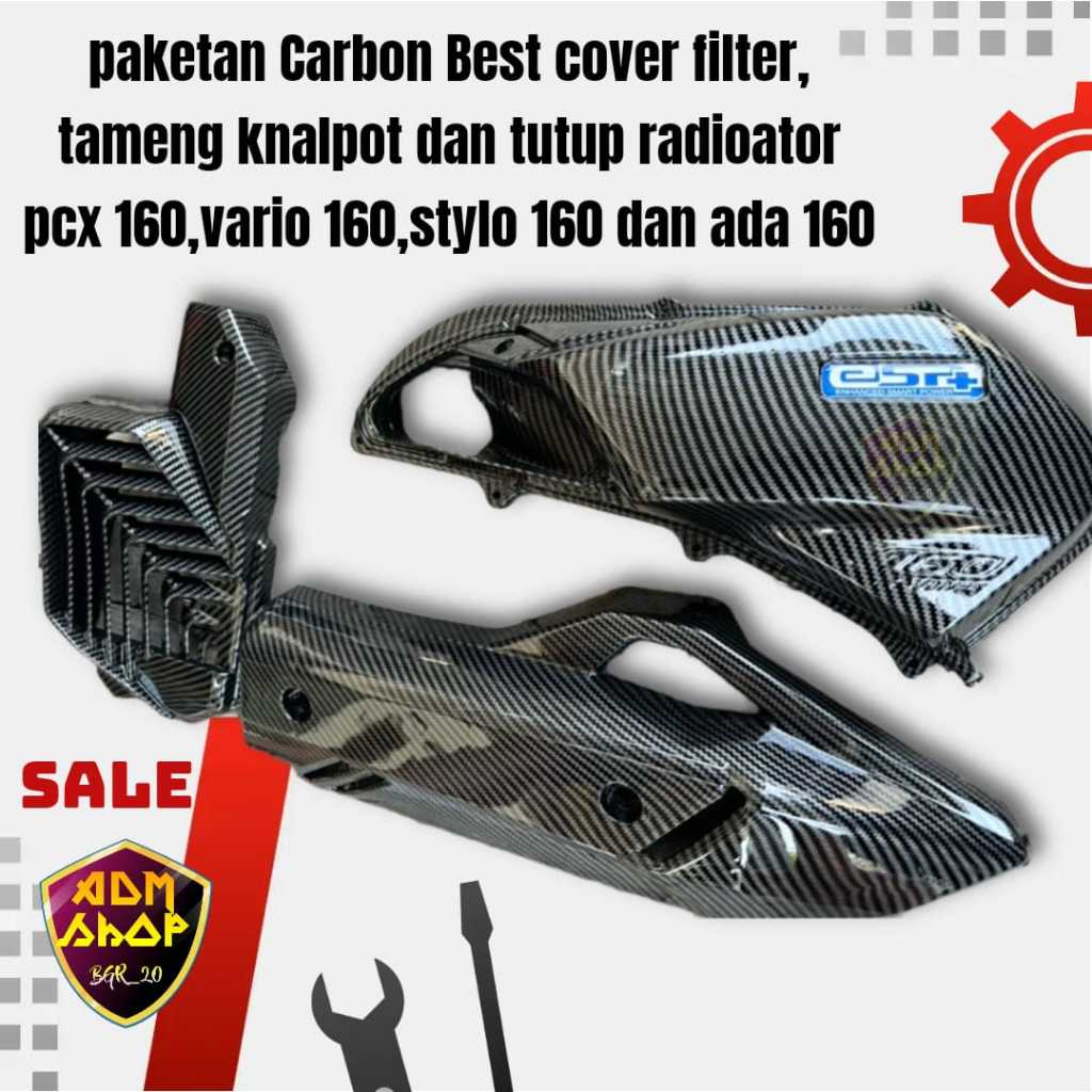 Jual PAKET CARBON PCX 160 3 PCS Paket carbon pcx 160 3 pcs paket carbon ...