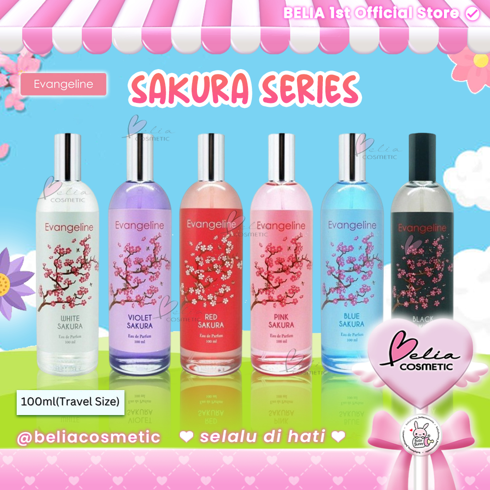 Jual BELIA EVANGELINE Eau De Parfum Sakura Series 100ml | Parfum Wanita ...
