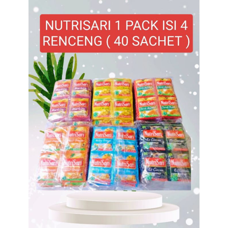 Jual Nutrisari Aneka Rasa 1 Pack Isi (40 Sachet) | Shopee Indonesia