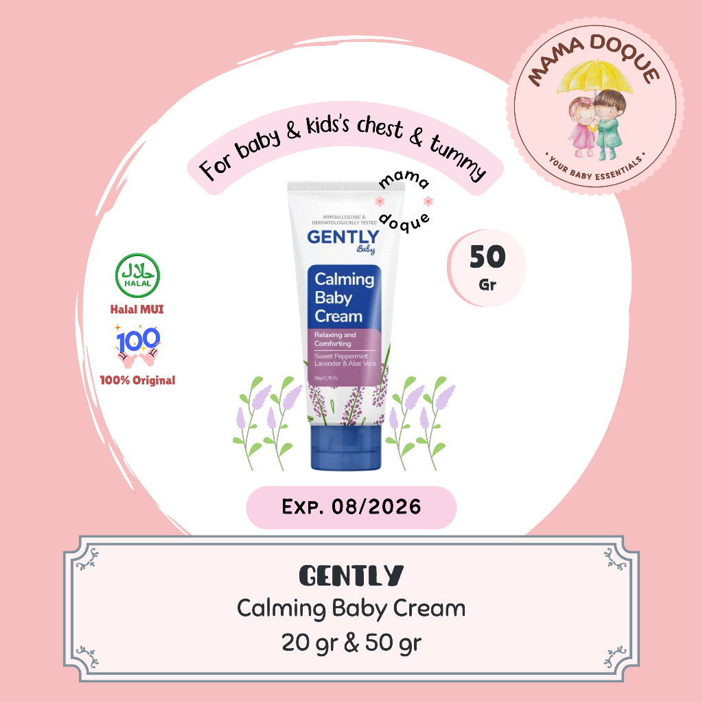 Jual Gently Calming Baby Cream 20gr & 50gr (Exp 2026) | Shopee Indonesia