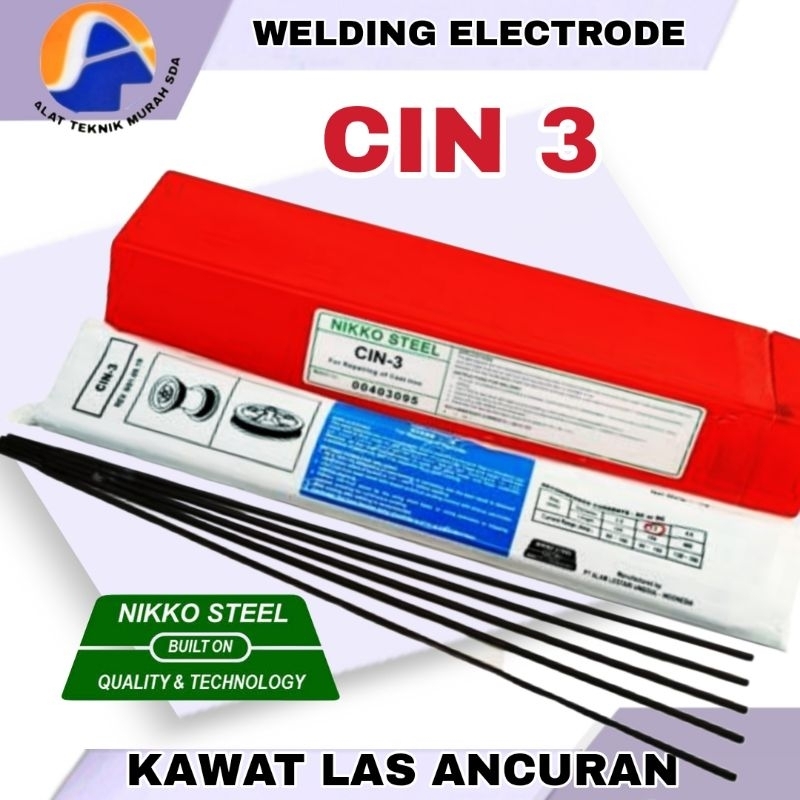 Jual Kawat Las Ancuran Besi Cor CIN3 / CIN 3 Nikko Steel Welding ...