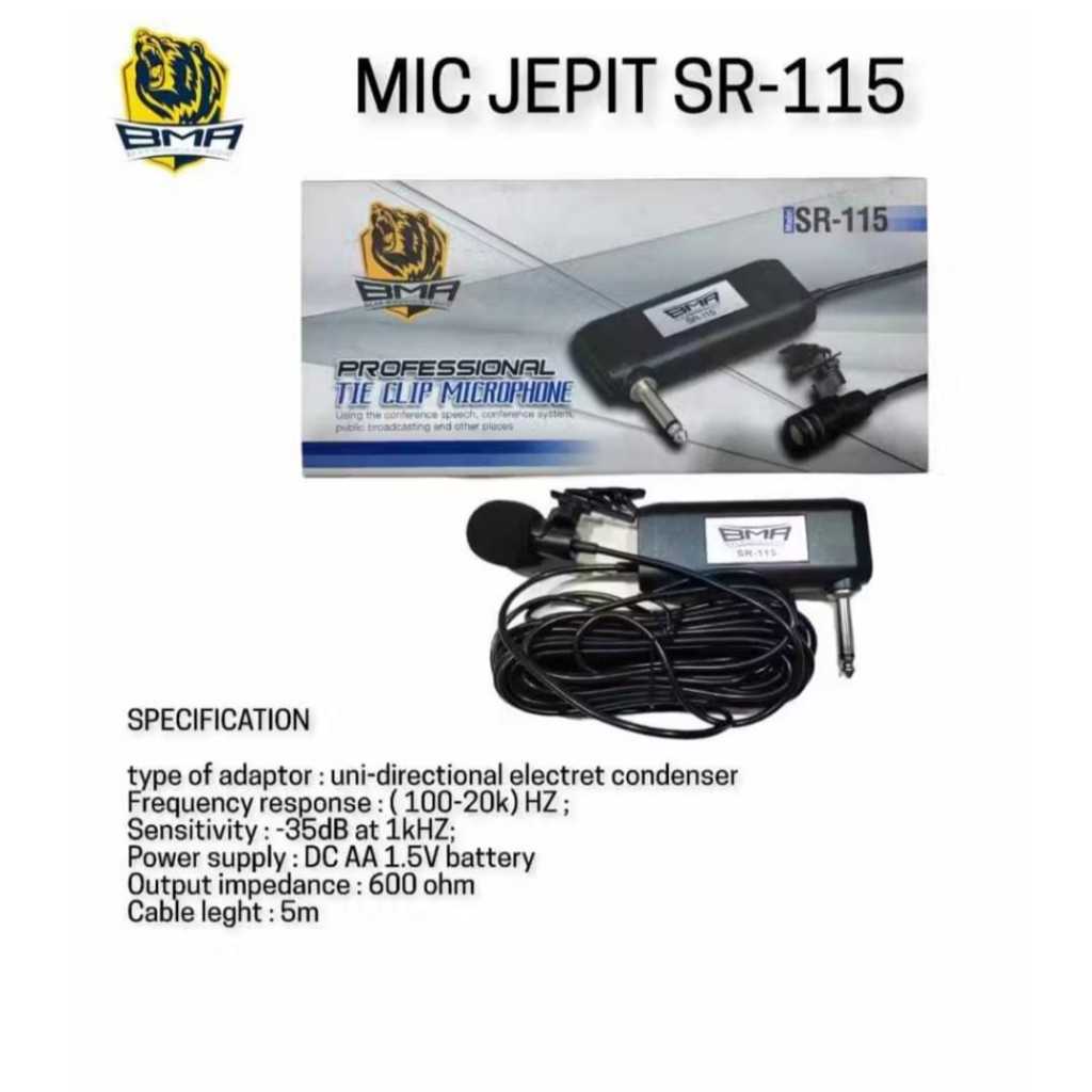 Jual MIC BMA SR 115 / MIC CLIP ON / MIC IMAM MASJID | Shopee Indonesia