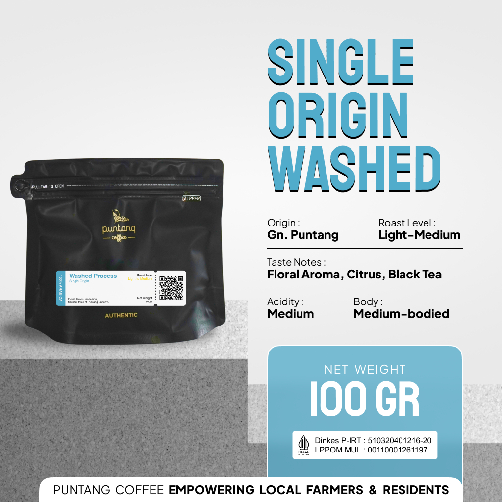 Jual Biji Kopi Bubuk Arabika Puntang Original Fullwashed Arabica Coffee ...