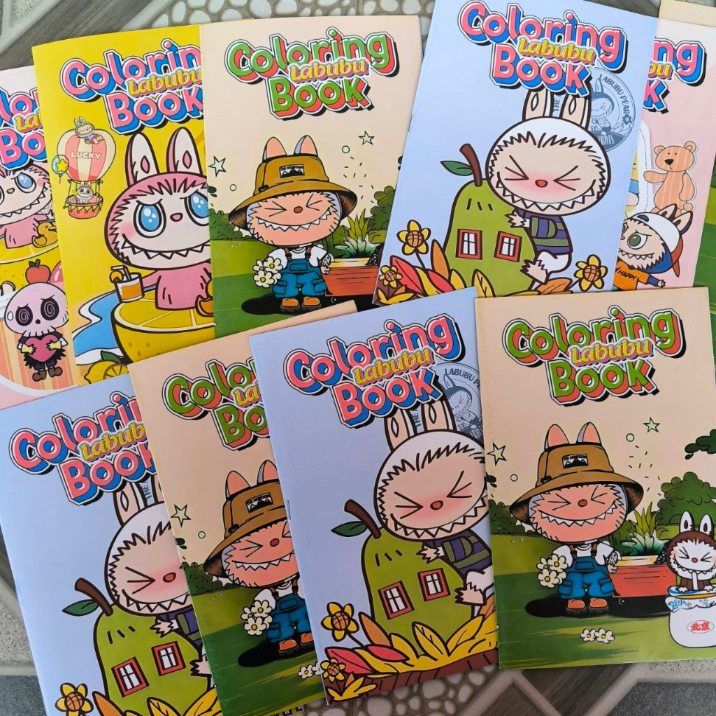Jual Buku Mewarnai LABUBU COLORING BOOK LABUBU BUKU MEWARNAI BESAR ...